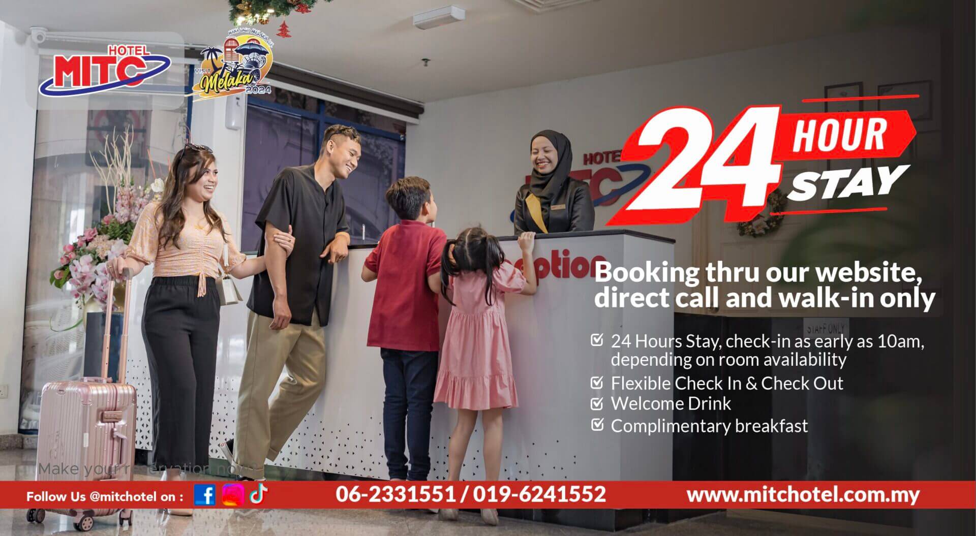 24 Hours Weekday Stay Now Available! - MITC Hotel, Melaka | Official SIte