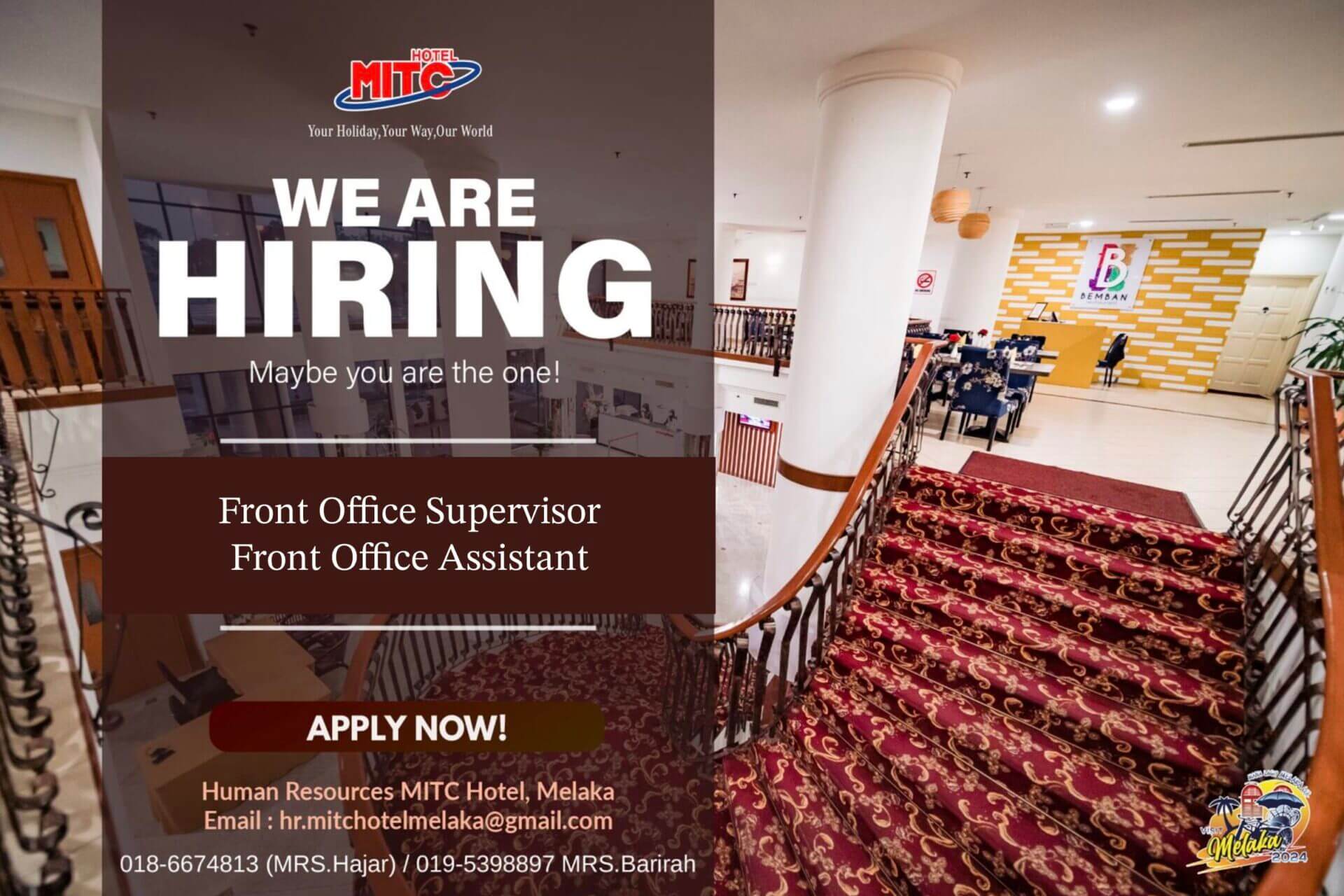 Contact - MITC Hotel, Melaka | Official SIte